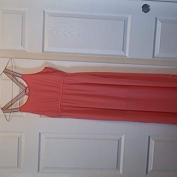 Papaya | Dresses | Papaya Maxi Dress Peach Orange Color Large Size ...